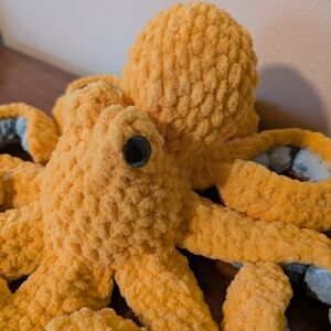 Toys | Anchor The Octopus Handmade Crochet Amigurumi Stuffie Yellow ...